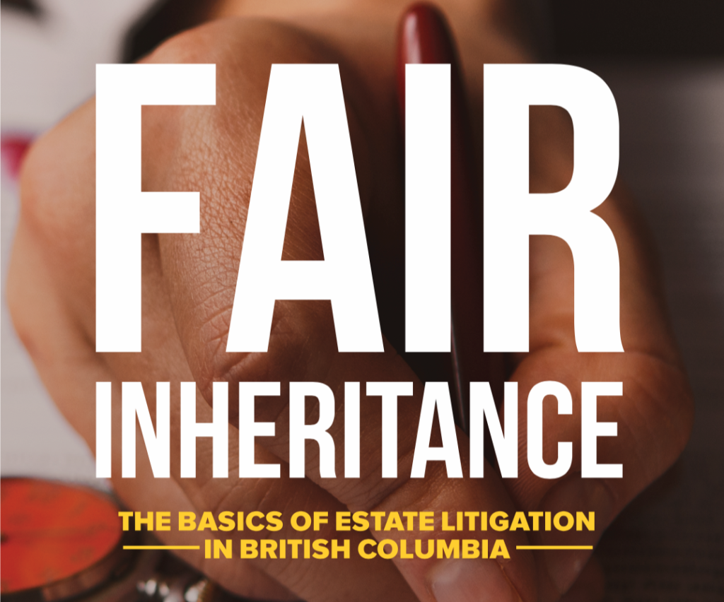 Fair Inheritance Book - B.C. Personal Injury, Estate Litigation and ...
